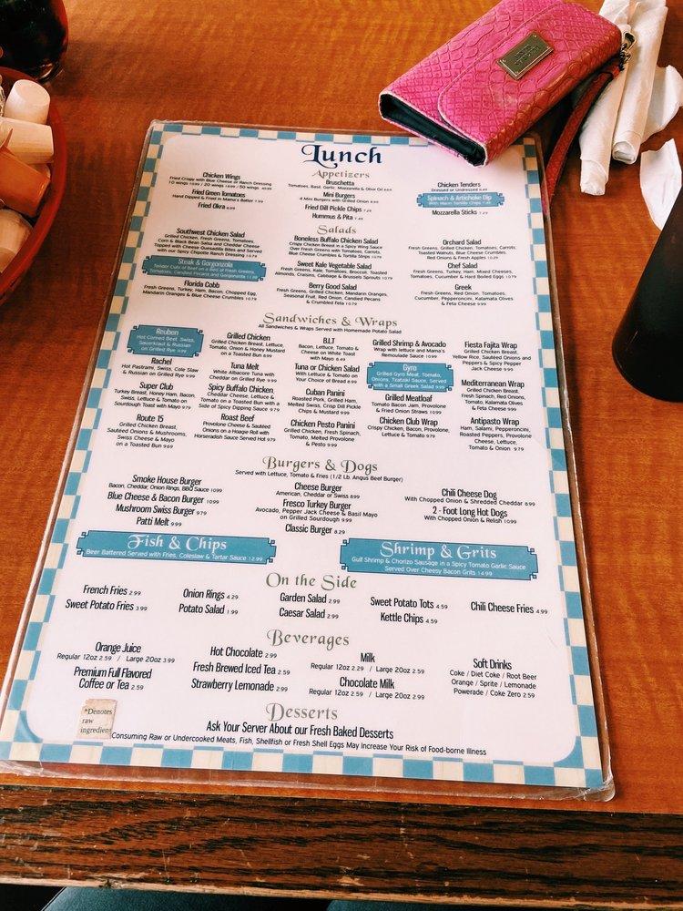 Menu at Sweet Mama's Restaurant, Orlando