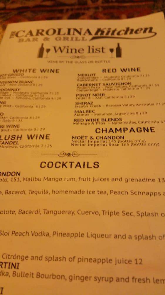 Menu at Carolina Kitchen Bar & Grill, Hyattsville
