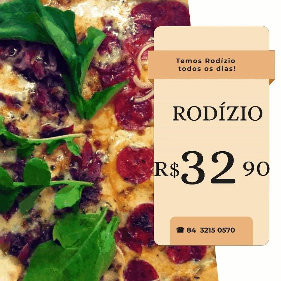Menu at Nossa Massa restaurant, Natal