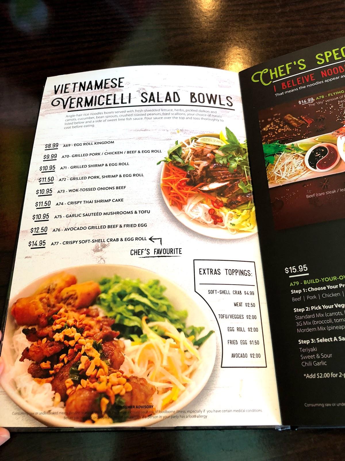 Menu at BAY FUSION restaurant, Spring