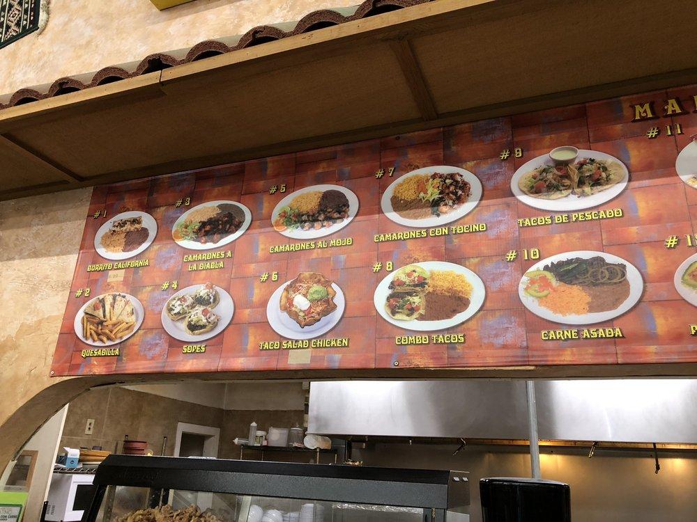 Menu at El Mercado Latino restaurant, Auburn