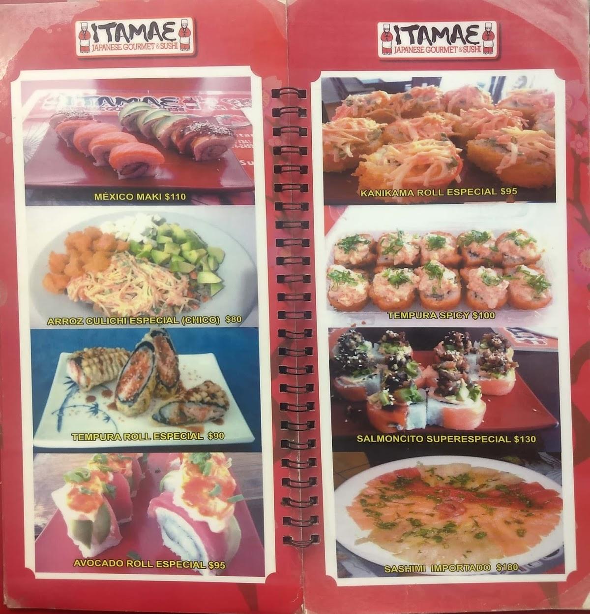 Menu at ITAMAE Mazamitla restaurant, Zapopan, Av Sierra de Mazamitla 6015