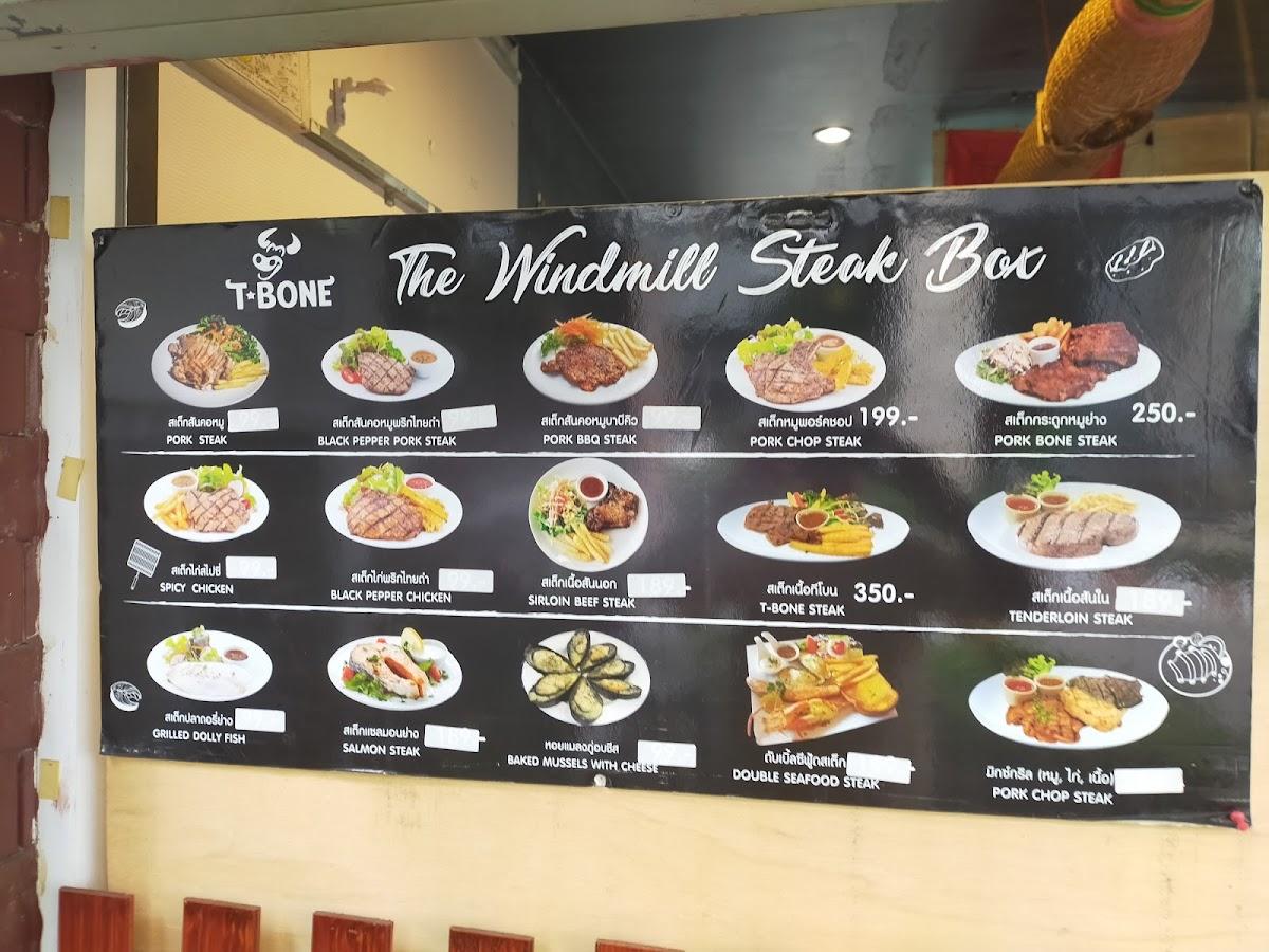 Menu at The Windmill Restaurant, Hua Hin