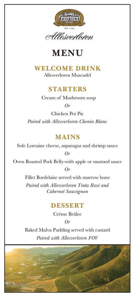 Menu at Hillside Tavern restaurant, Pretoria, 320 The Hillside St