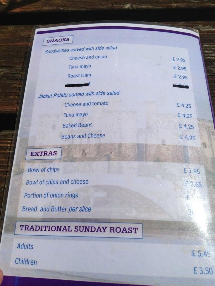 Menu at The Blue Bell pub & bar, Conwy