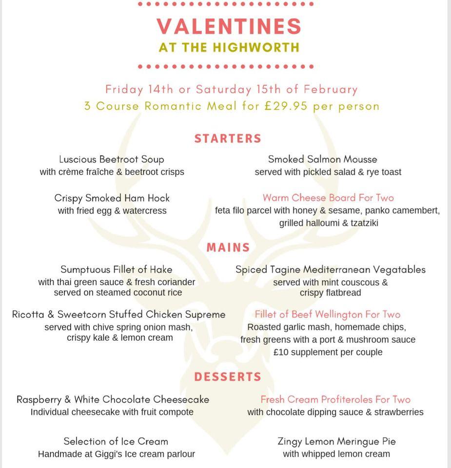 Menu at The Highworth Hotel pub & bar, Swindon
