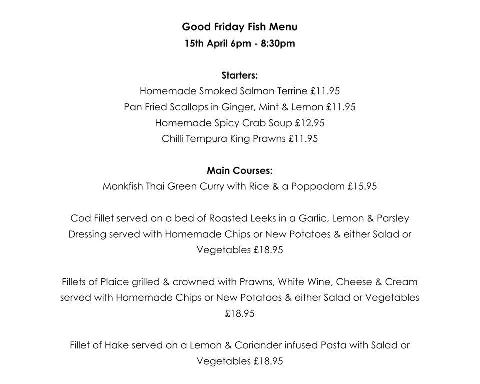 Menu at Trewellard Arms restaurant, Pendeen