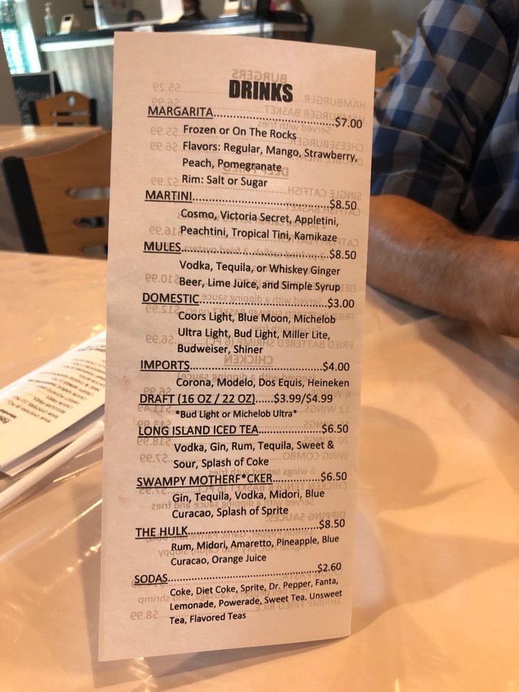 Menu at MR. Crab pub & bar, Grand Prairie