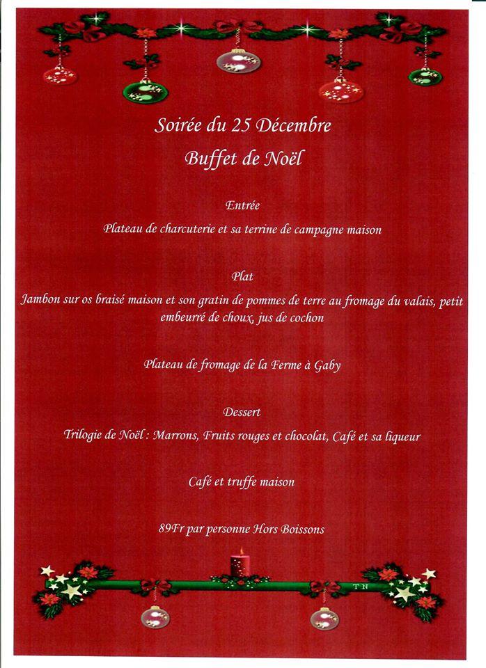 Menu at Auberge Chez Gaby, Val-d'Illiez