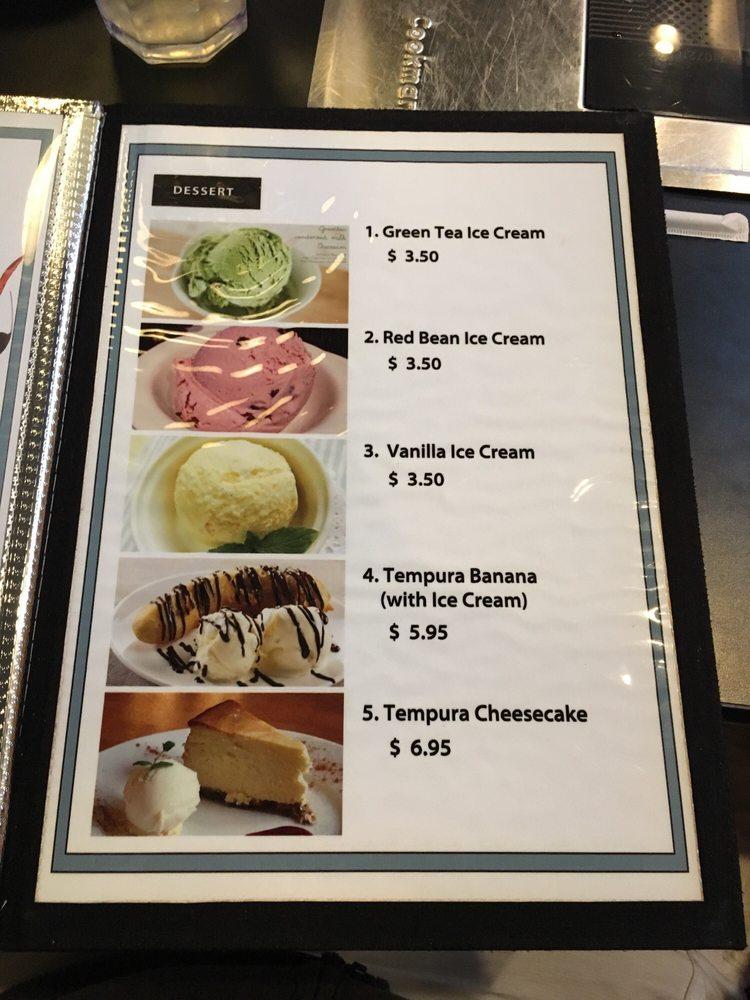 Menu at Oshio Korean BBQ, Orlando