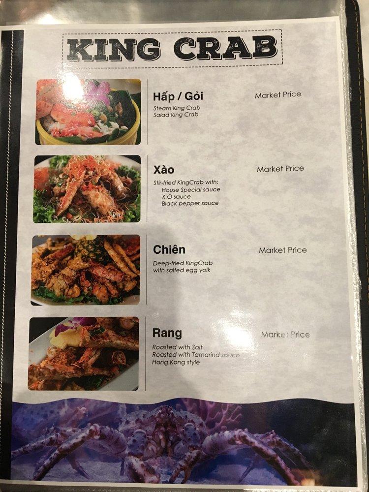 Menu at TRÀM CHIM RESTAURANT, San Diego