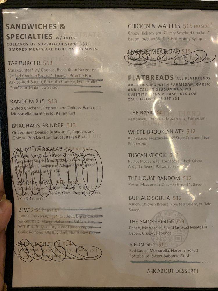 Menu at Random Tap pub & bar, Columbia, 117 Spears Creek Church Rd