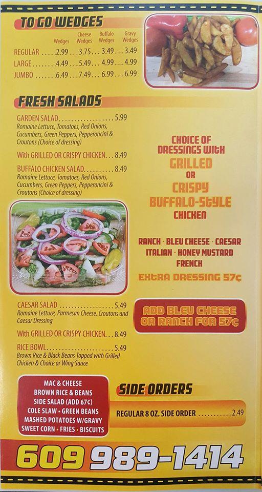 Menu at Chicken to Go restaurant, Hamilton Township, S Broad St