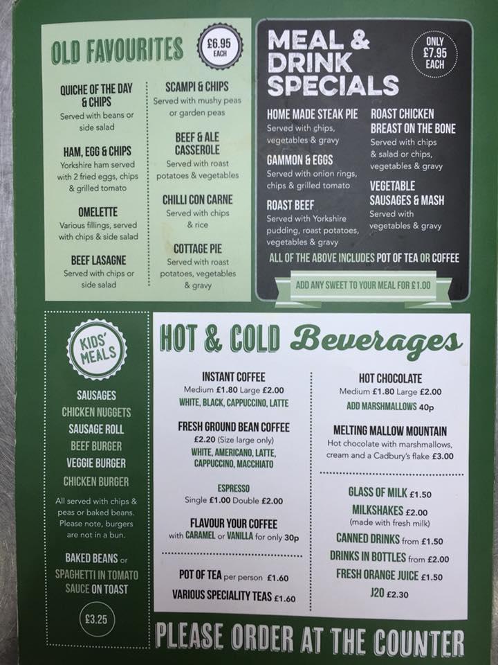 Menu at Russell’s Cafe & Bakery, Pickering, 20 Market Pl