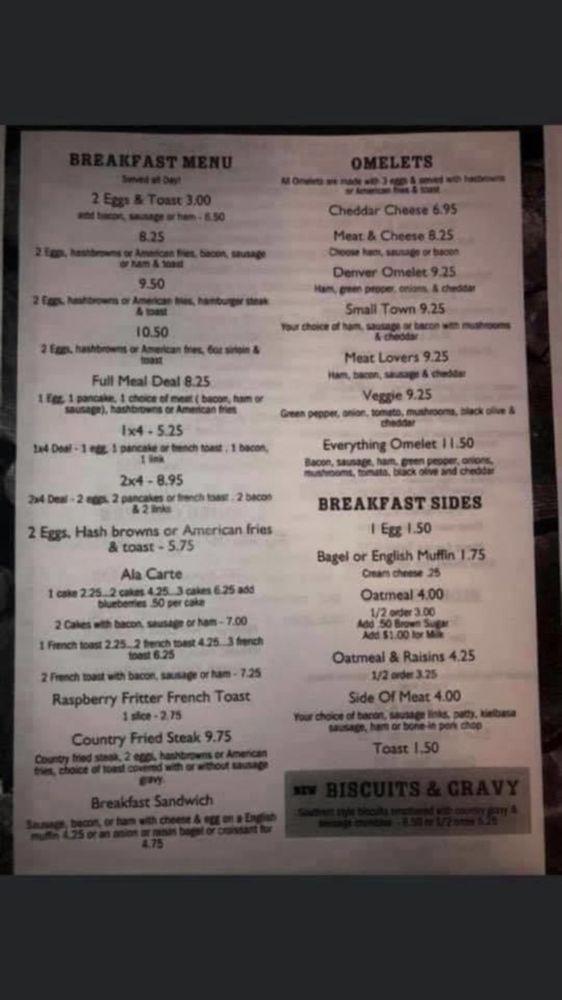 Menu at Cedarwood Family Restaurant, Onamia
