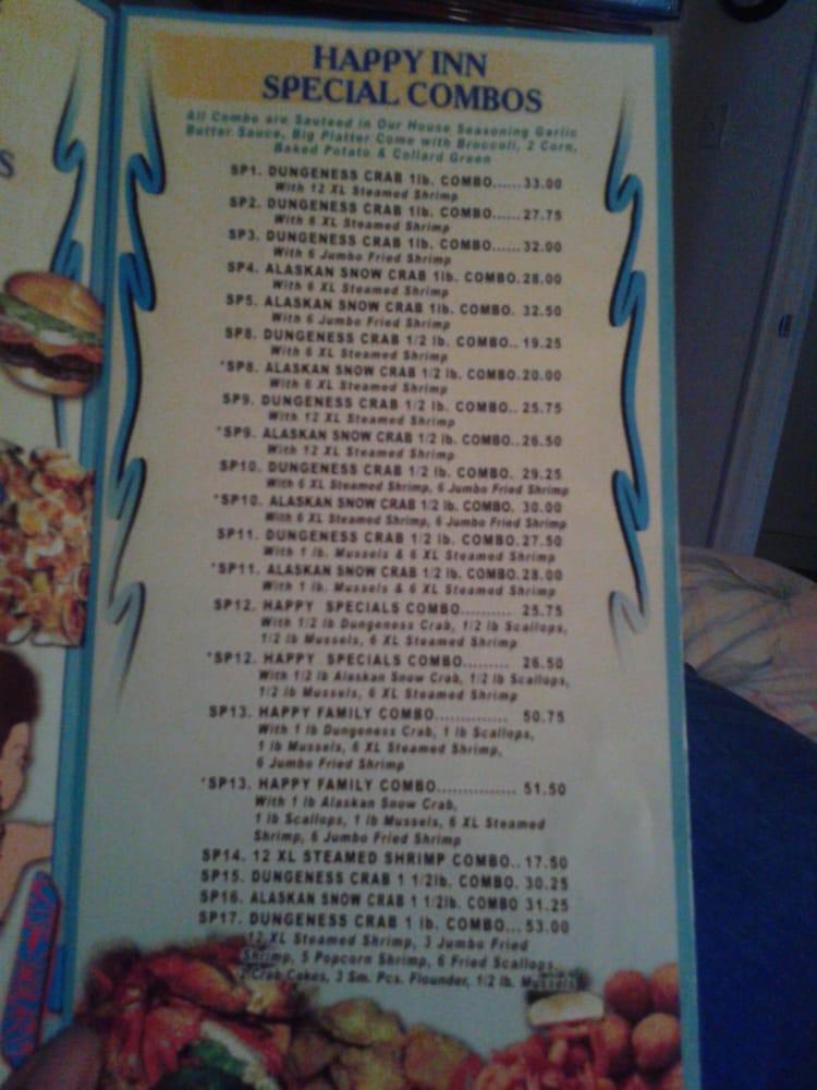 Menu at Happy Inn pub & bar, Darby, 11 Main St