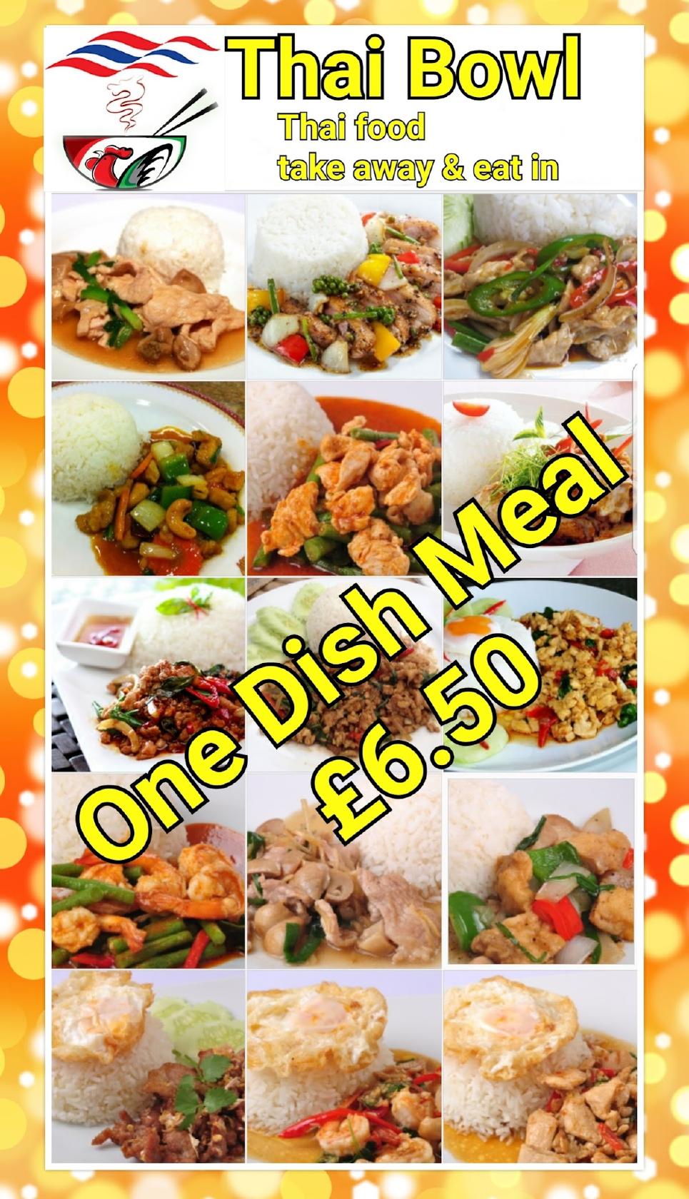 Menu at THAI BOWL restaurant, Plymouth
