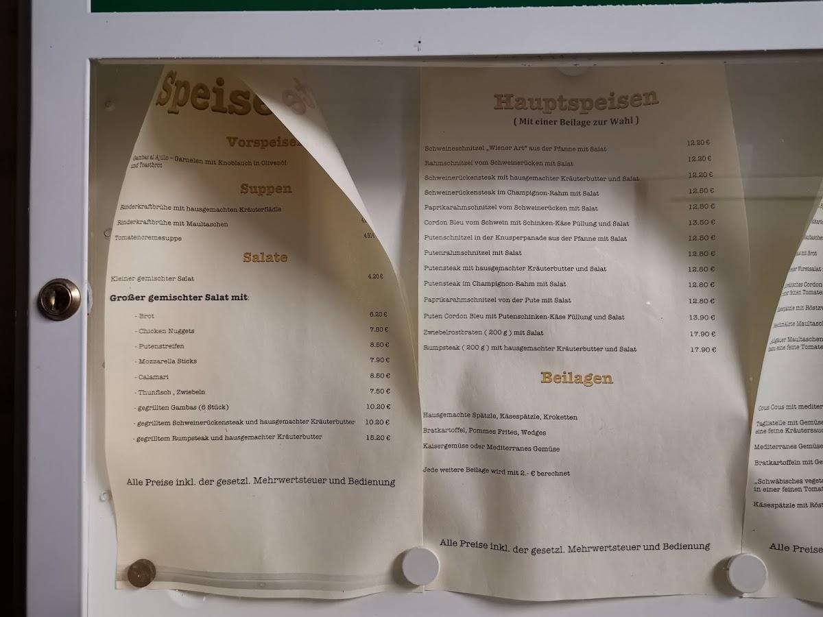 Speisekarte von SVM Vereinsgaststätte restaurant, Heidenheim an der Brenz