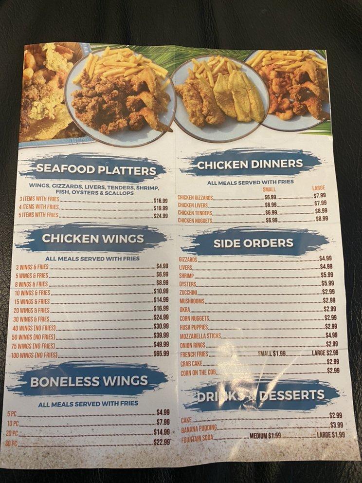 Menu at Mr Snappers Fish Chicken and Shrimp Dunn Ave restaurant ...