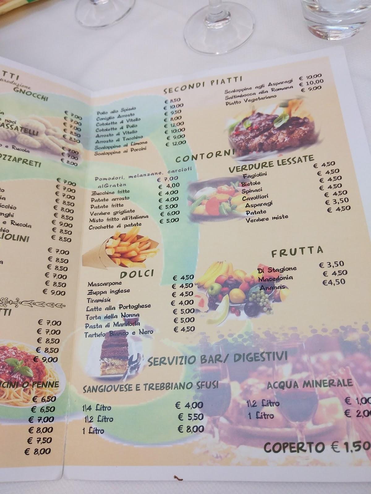 Menu da Rosticceria La Mela ristorante, Forli