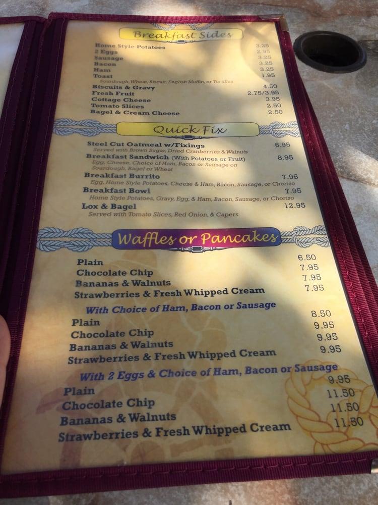 Menu at Sea Fresh Channel Islands restaurant, Oxnard
