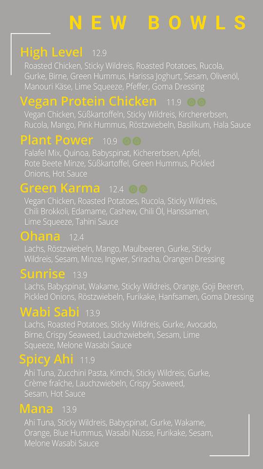 Speisekarte von GYM COOK pub & Bar, München, Nymphenburger Str. 21