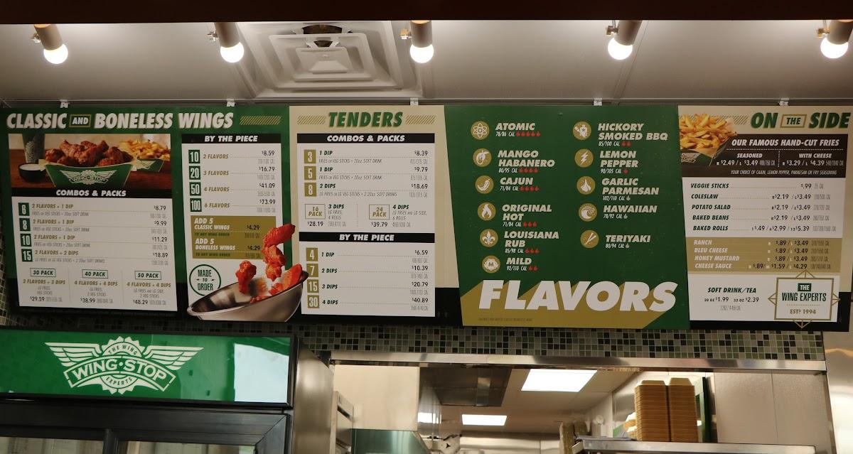 Carta del restaurante WINGSTOP, Chicago, E 87th St