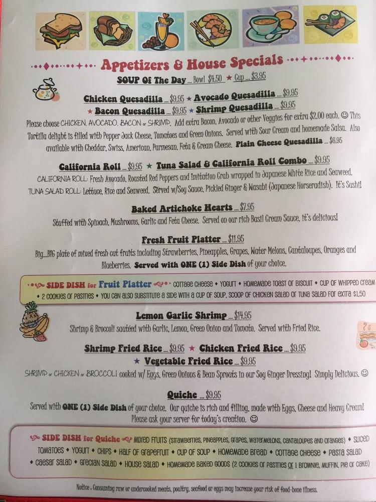 Menu at Simply Delicious Cafe & Bakery, Cocoa Beach