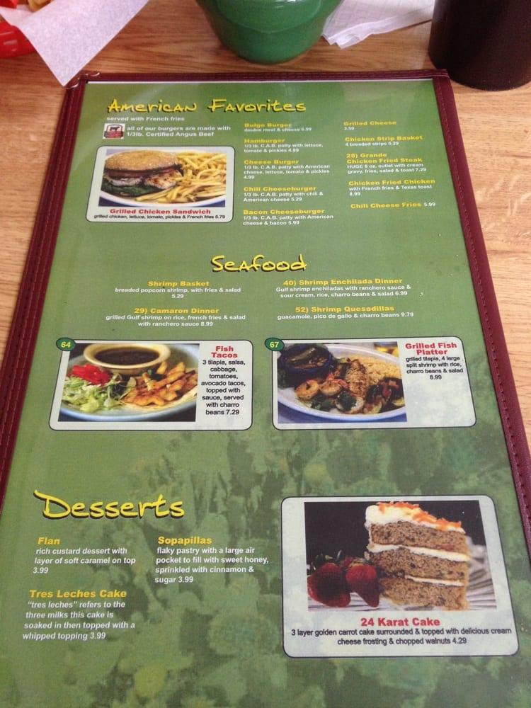 Menu at El Nopalito # 3 restaurant, New Braunfels, FM306