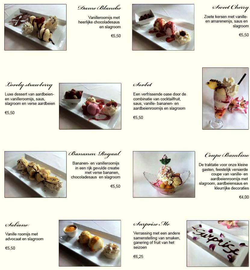 Menu at Restaurant de Chinese Muur, Zelhem