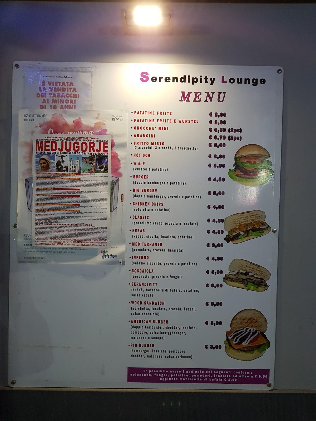 Menu at Serendipity coffee e drink pub & bar, Casaluce, Via Vittorio ...