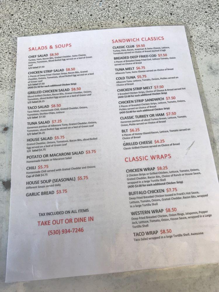 Menu at Last Stand pub & bar, Willows