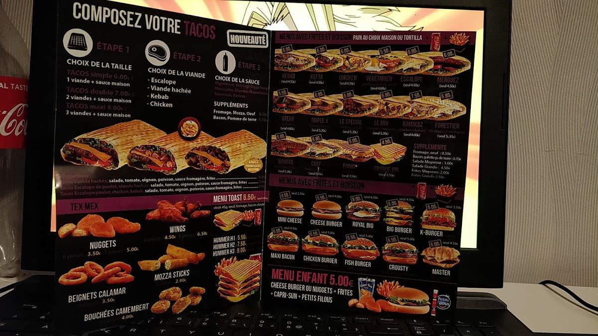 Menu at MIX FOOD restaurant, Nantes