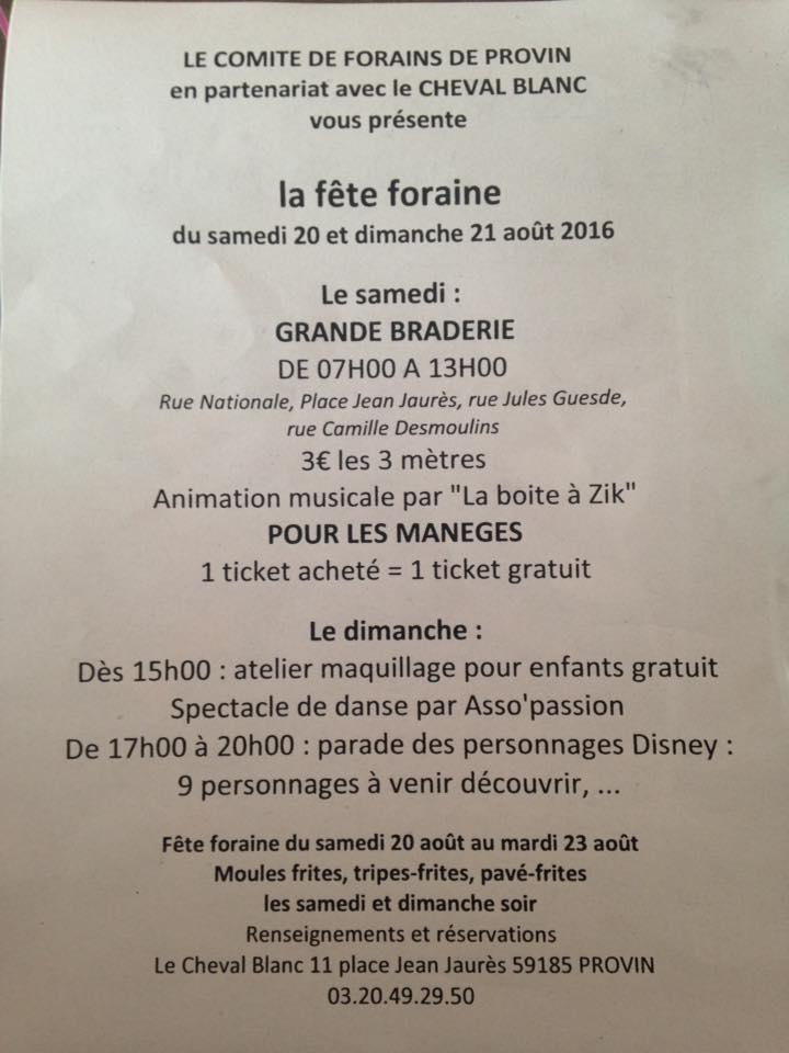 Menu au Frites Provinoise restaurant, Provin