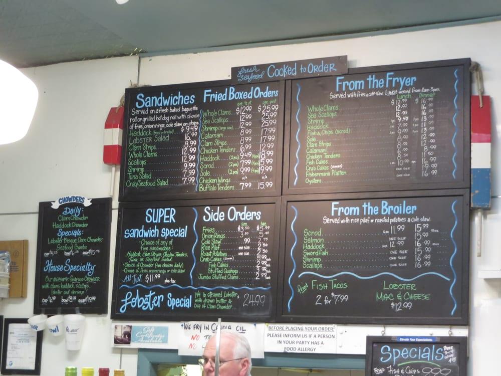 Menu at Burke’s Seafood (Pls Note Separate Restaurant & Fish Mkt Hours ...