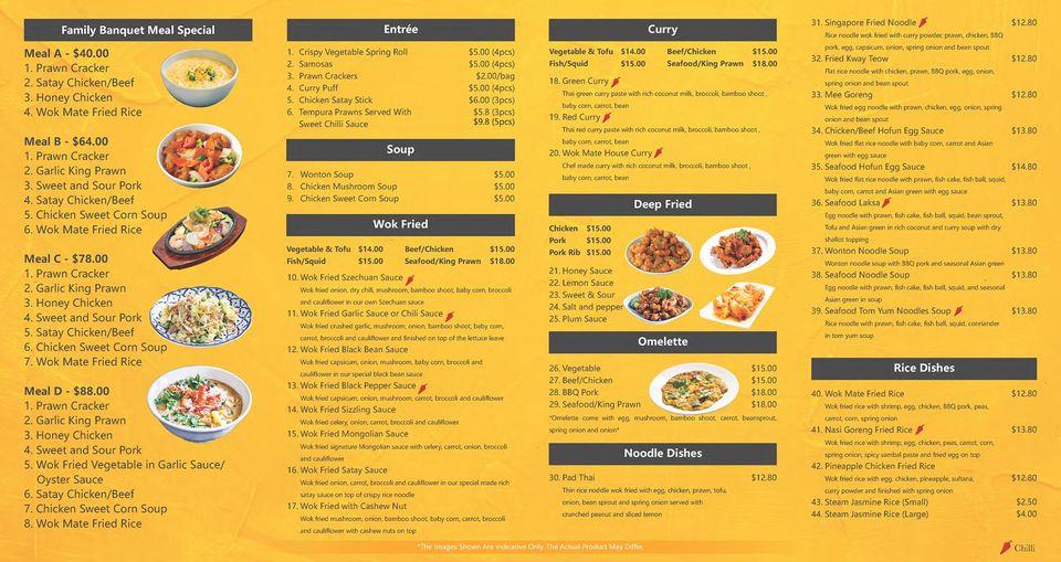 Menu at Wok Mate Asian Kitchen restaurant, Darch