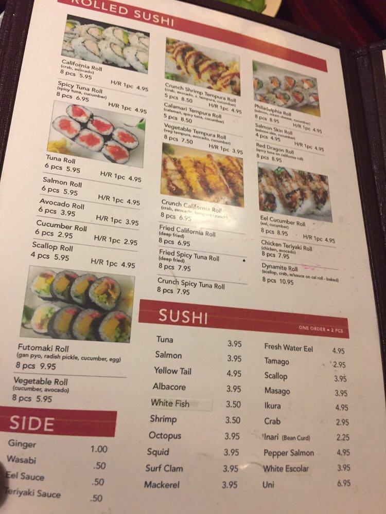 Menu at Tokyo Lobby Restaurant, Hacienda Heights
