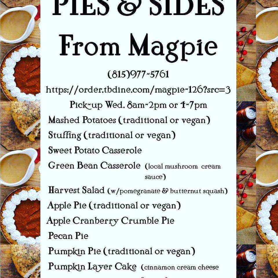Menu at Magpie restaurant, Rockford, 126 N Madison St