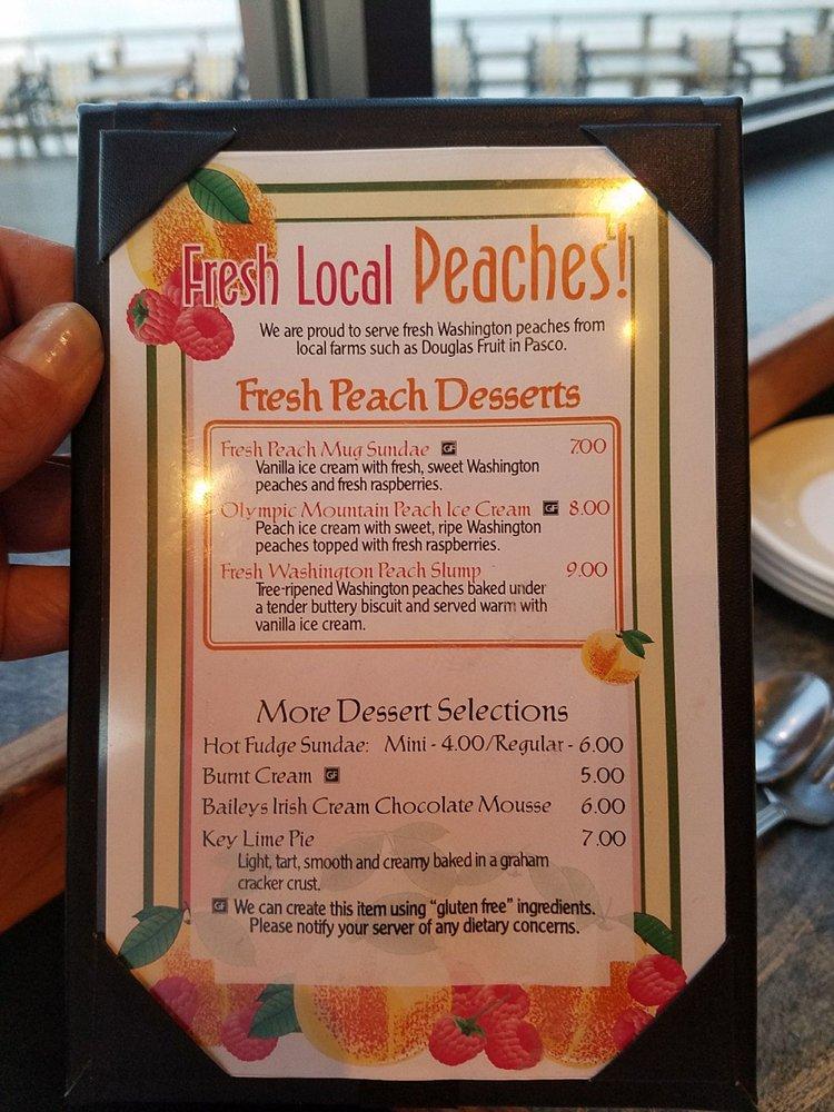 Menu at Anthony's At Point Defiance restaurant, Tacoma