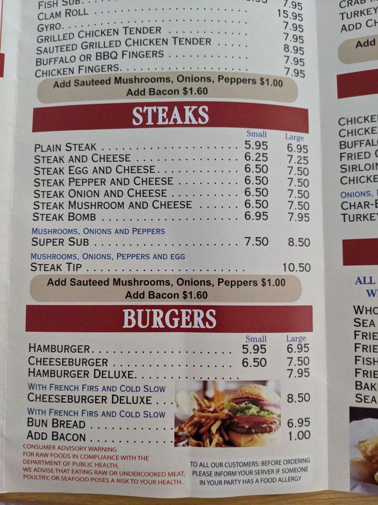Menu at Copeland Street Sub & Pizza pizzeria, Quincy