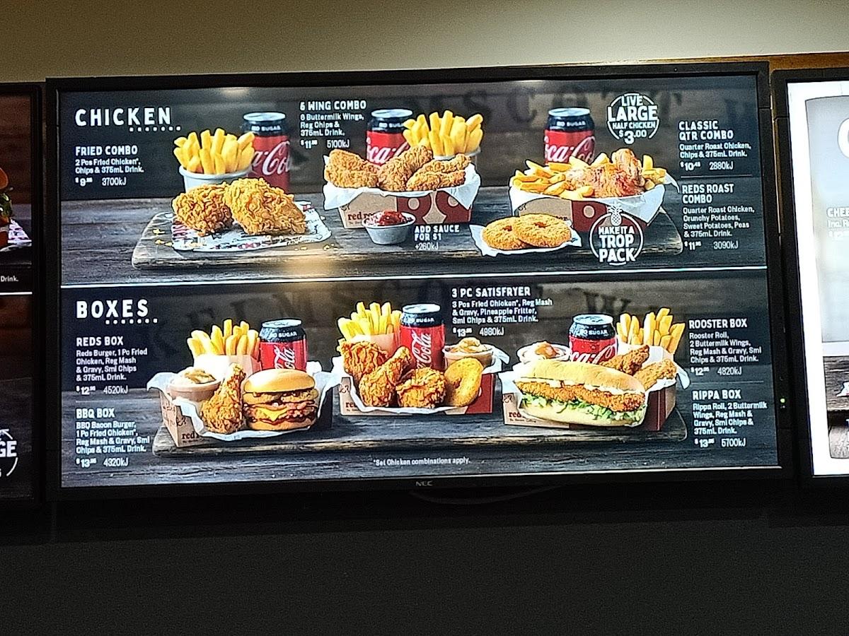 Menu at Red Rooster restaurant, Gosnells, Albany Hwy