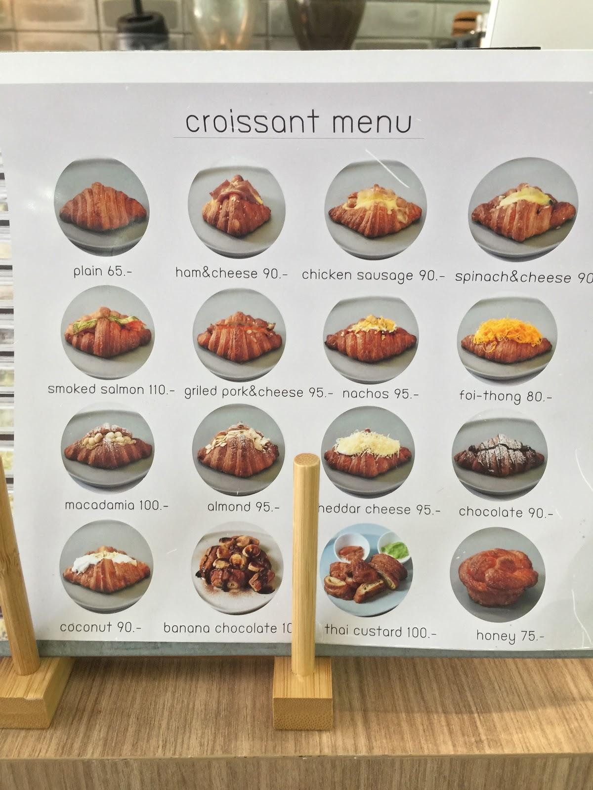 Carta de Why So Croissant, Bangkok