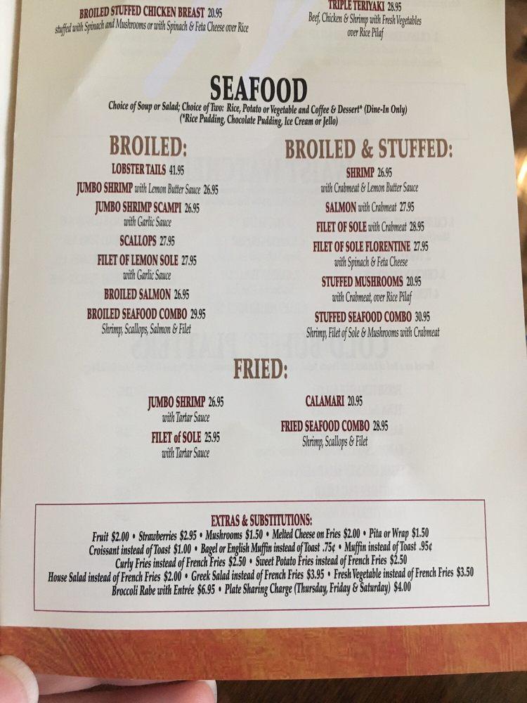 Menu at Woodrow Diner restaurant, New York City, 655 Rossville Ave