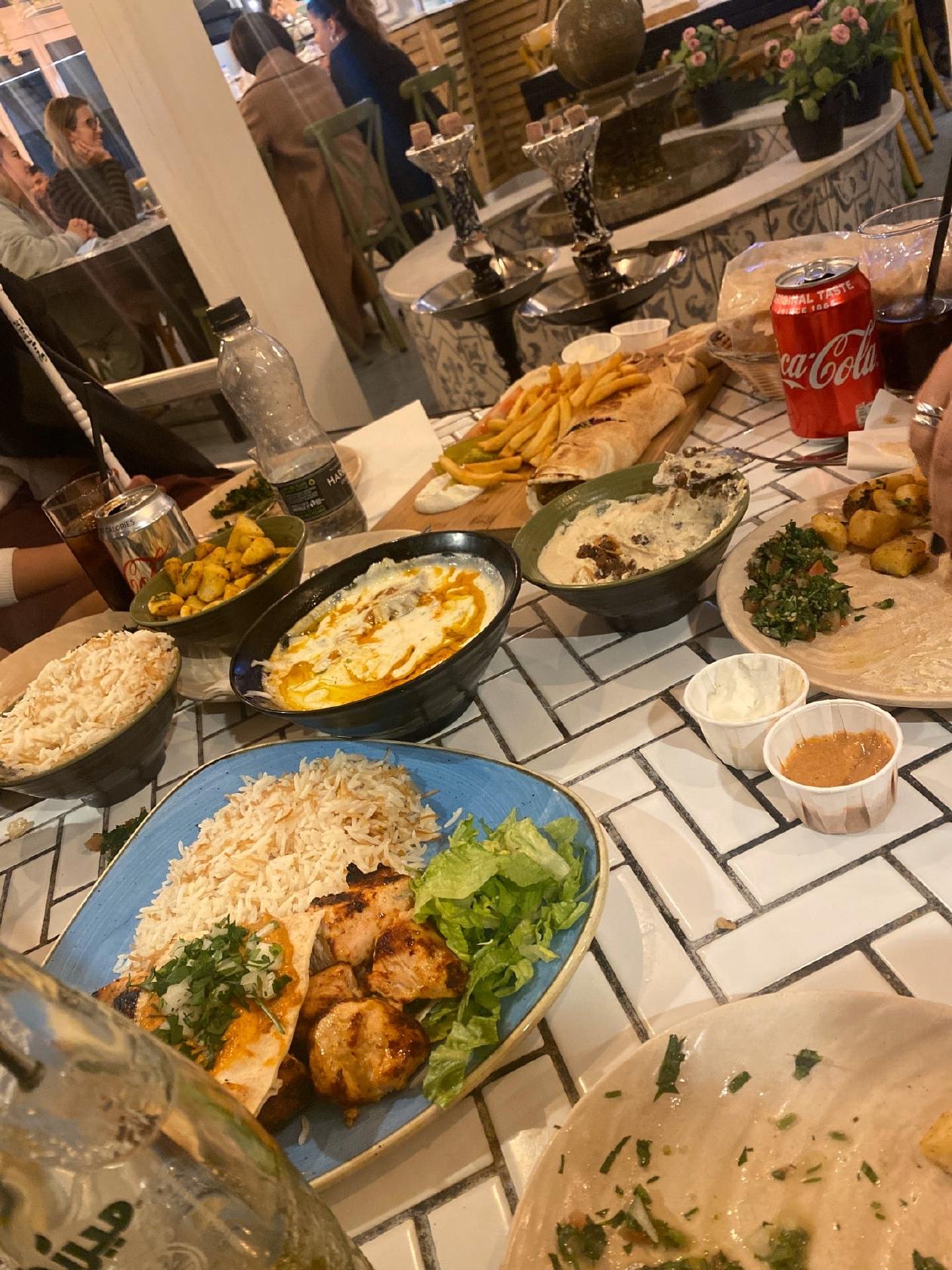Menu at Beit el Zaytoun restaurant, London