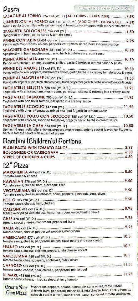 Menu at Grande Restaurant, Dundalk, 60 Park St