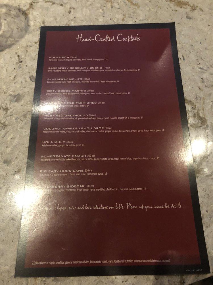 Menu at Ruth's Chris Steak House pub & bar, Fort Worth