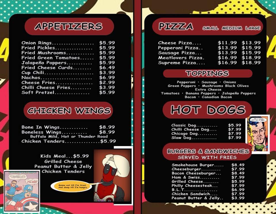 Menu at Jupiter Cafe, Collierville