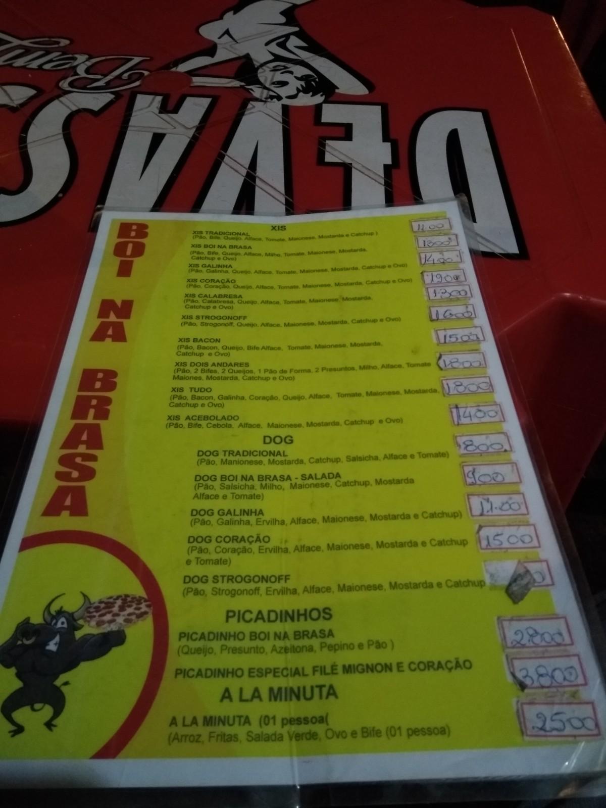 Menu em Boi Na Brasa pub & Bar, Alegrete