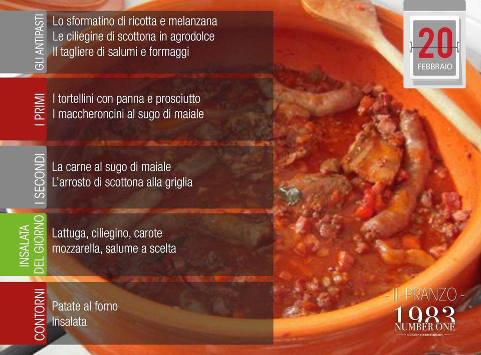 Menu da Number One pizzeria, Messina
