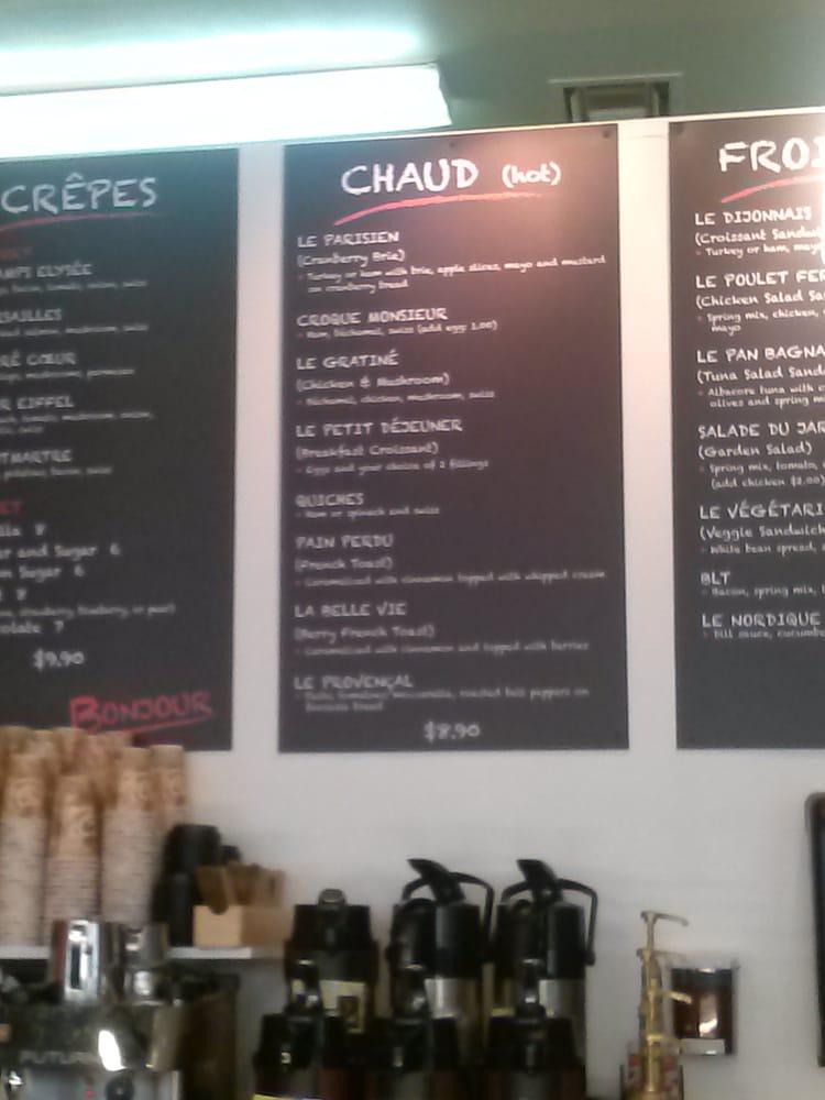 Menu at Croissant Gourmet Bakery, Winter Park, 120 E Morse Blvd